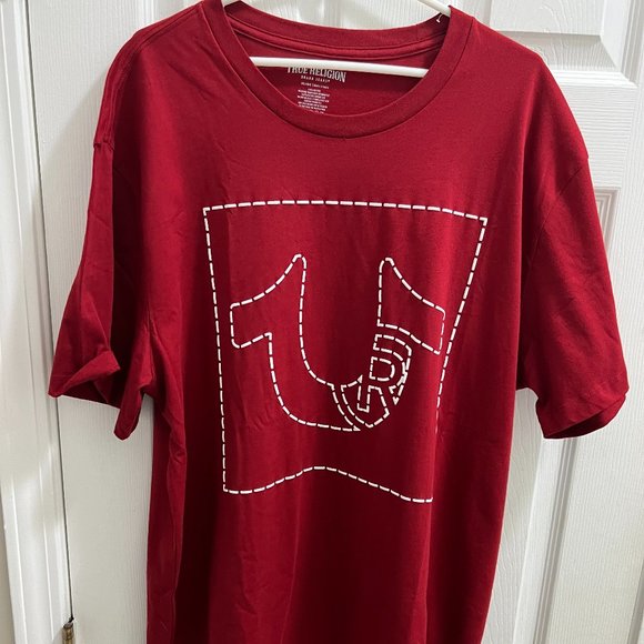True Religion | Shirts | True Religion Mens Red Tshirt | Poshmark